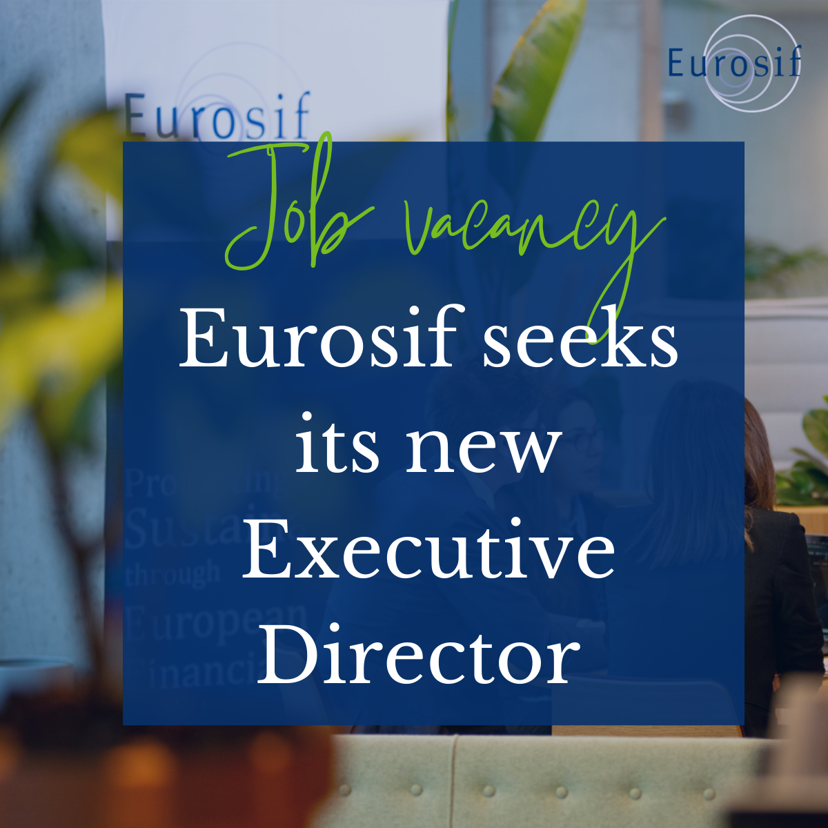 Eurosif seeks its new Executive Director - EUROSIF