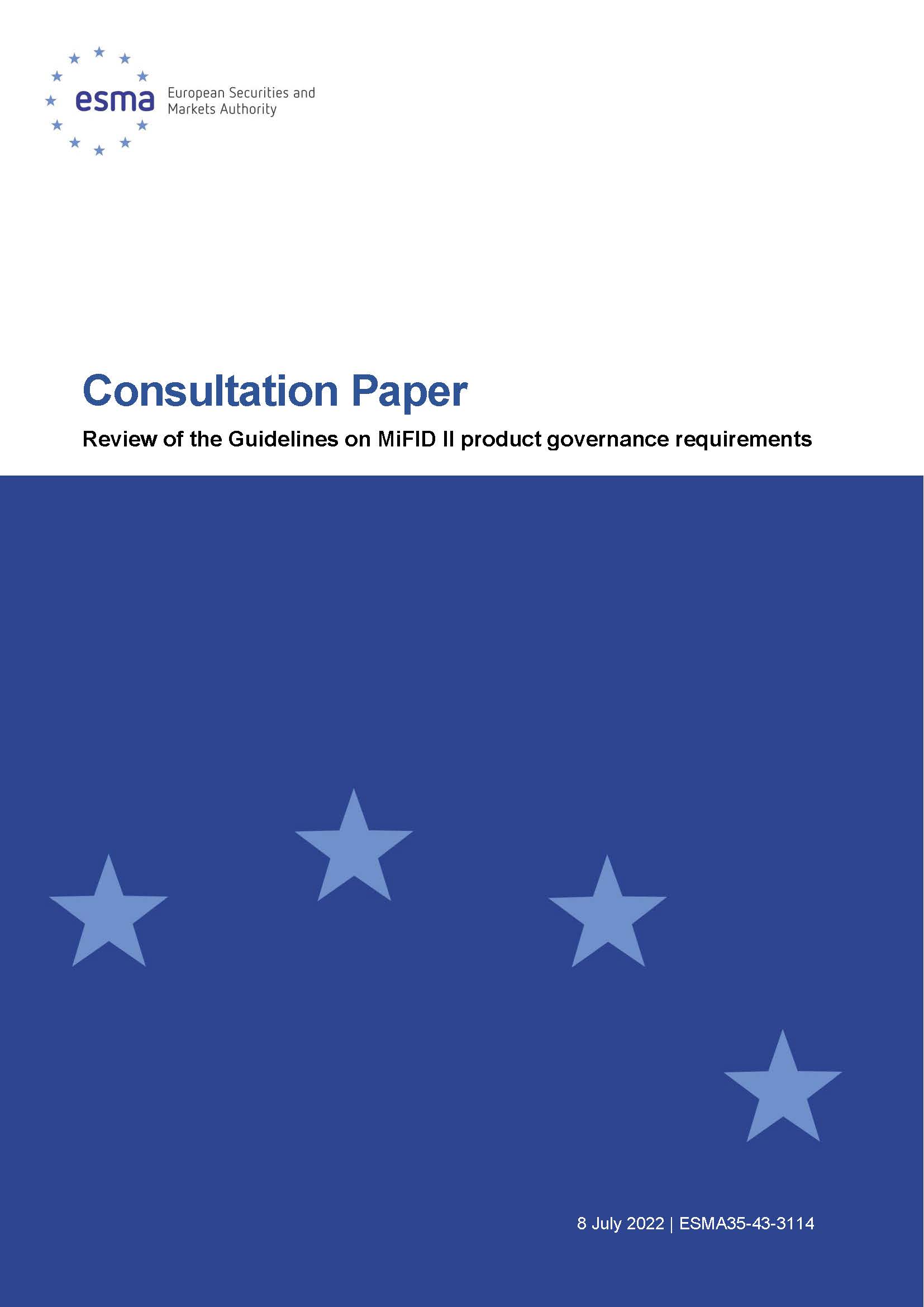 ESMA's open hearing on consultation on the review of the MiFID II ...